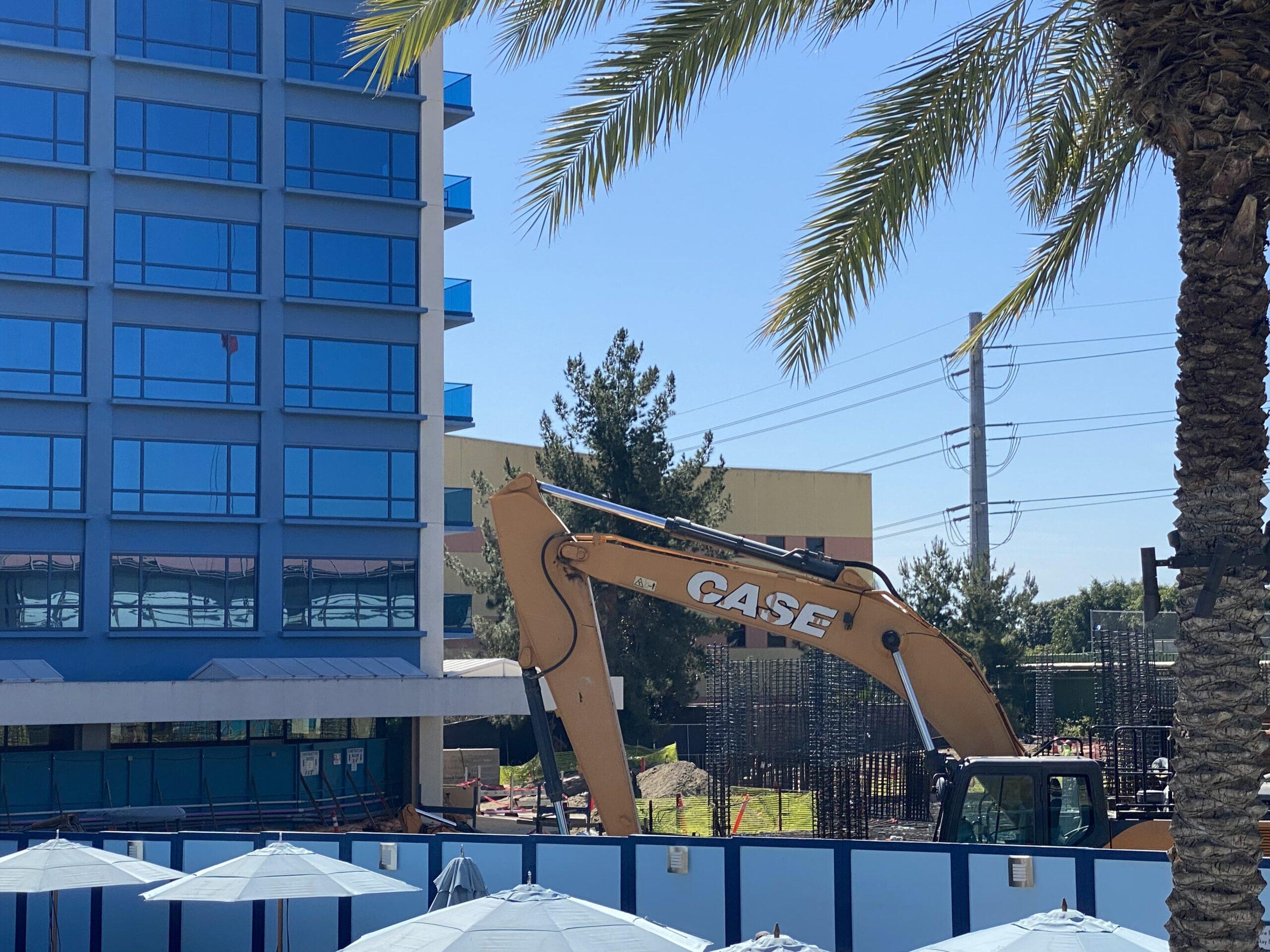 Construction update for new DVC tower at Disneyland Hotel | Chip and ...