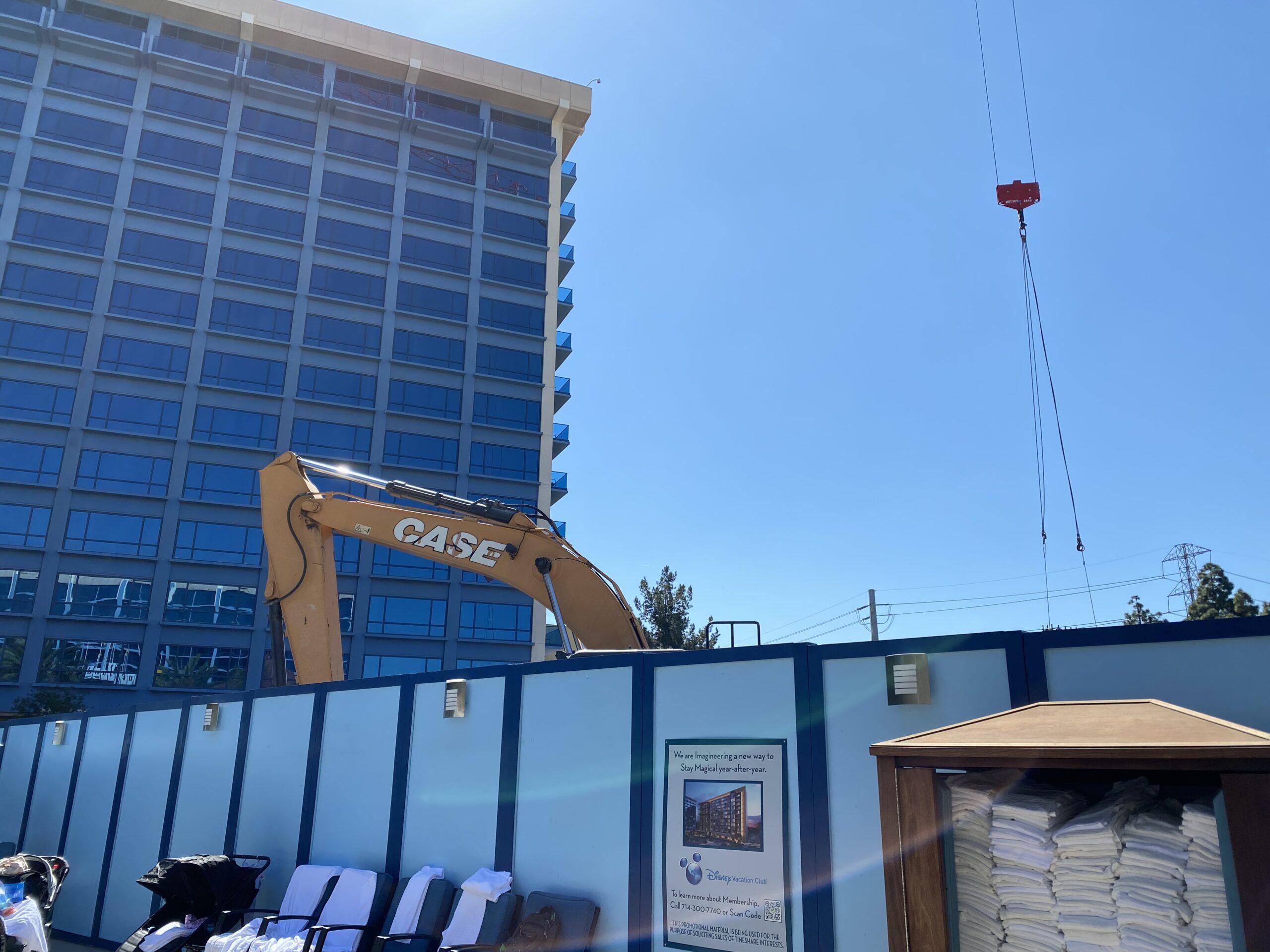 Construction update for new DVC tower at Disneyland Hotel | Chip and ...