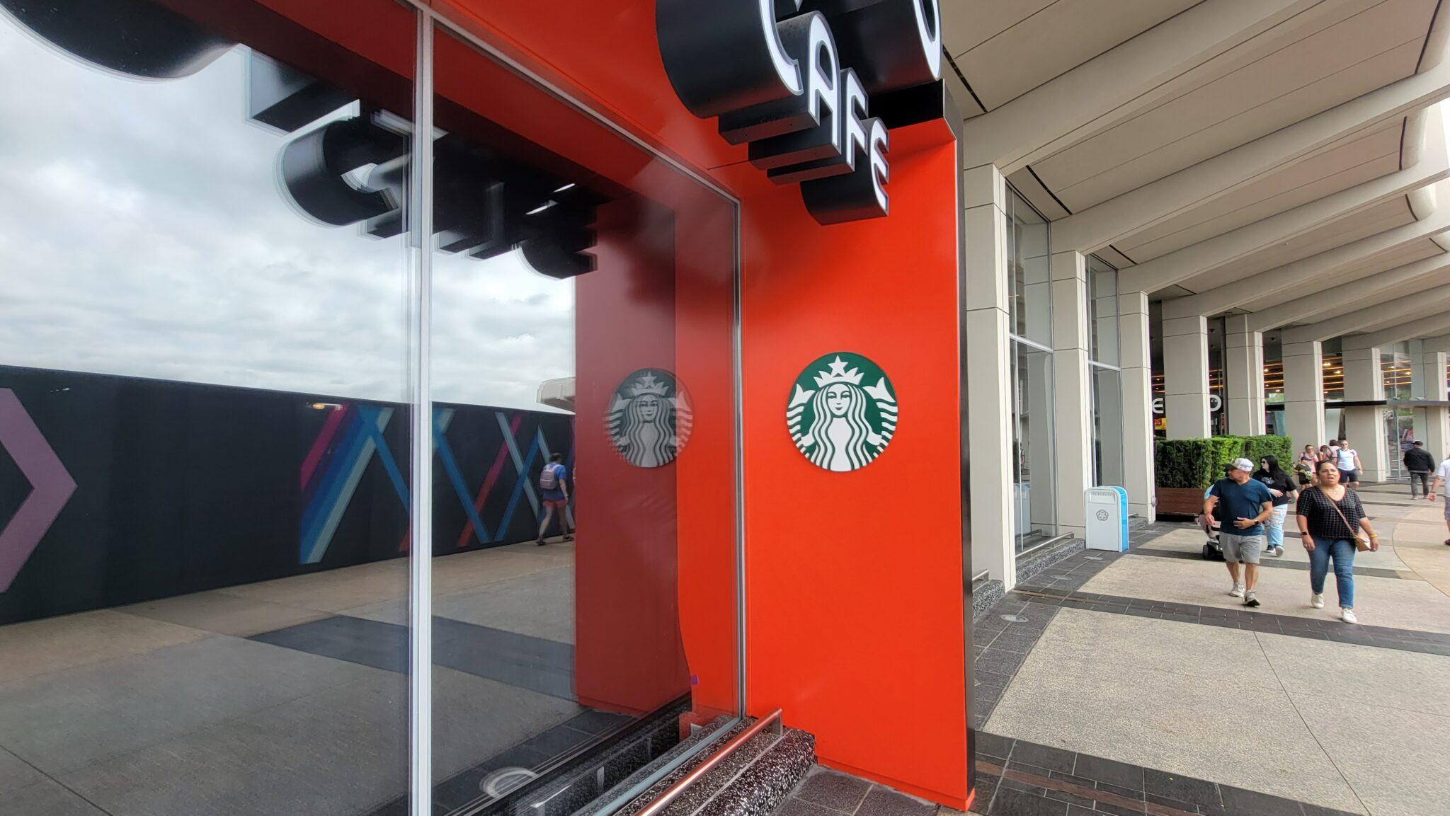 Starbucks sign is now visible at the Connection Cafe Entrance | Chip ...
