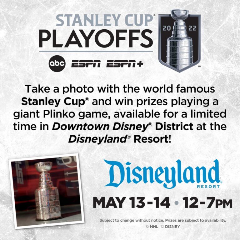Take a photo with the Stanley Cup at Downtown Disney and win prizes ...