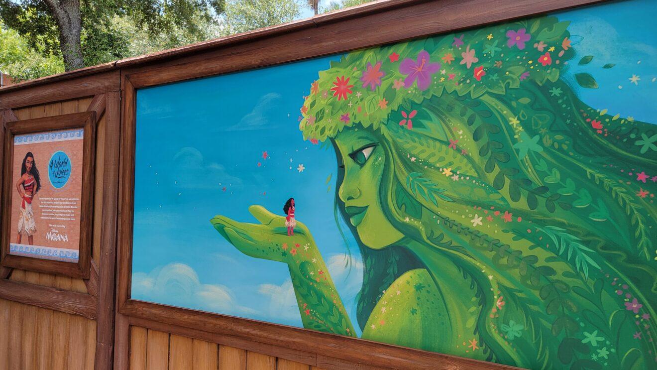 New Moana Mural on display in Disney's Animal Kingdom | Chip and Company