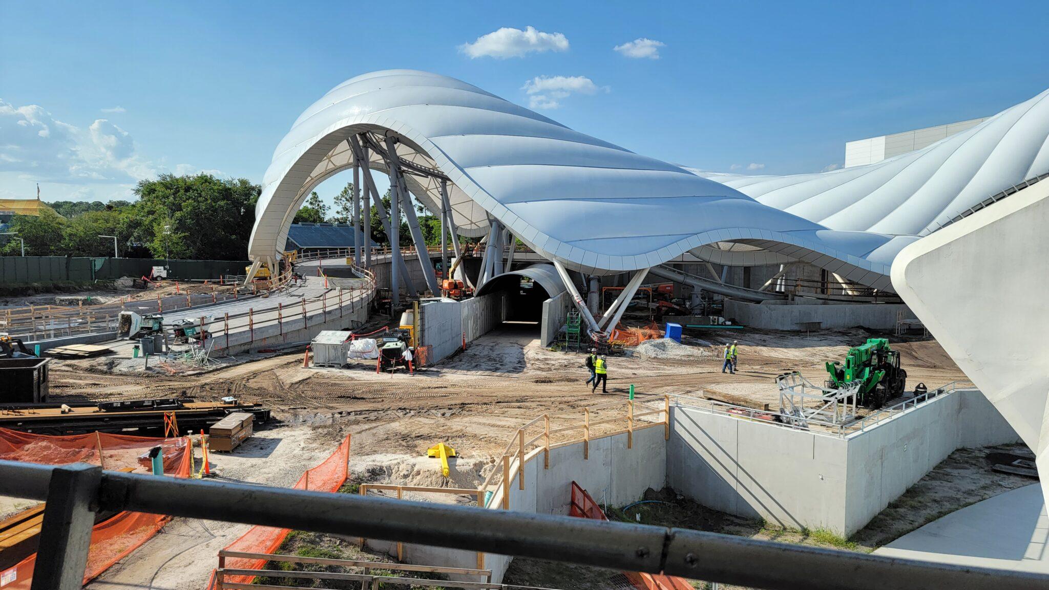 Tron Coaster Construction update shows Disney World Railroad Tunnel ...