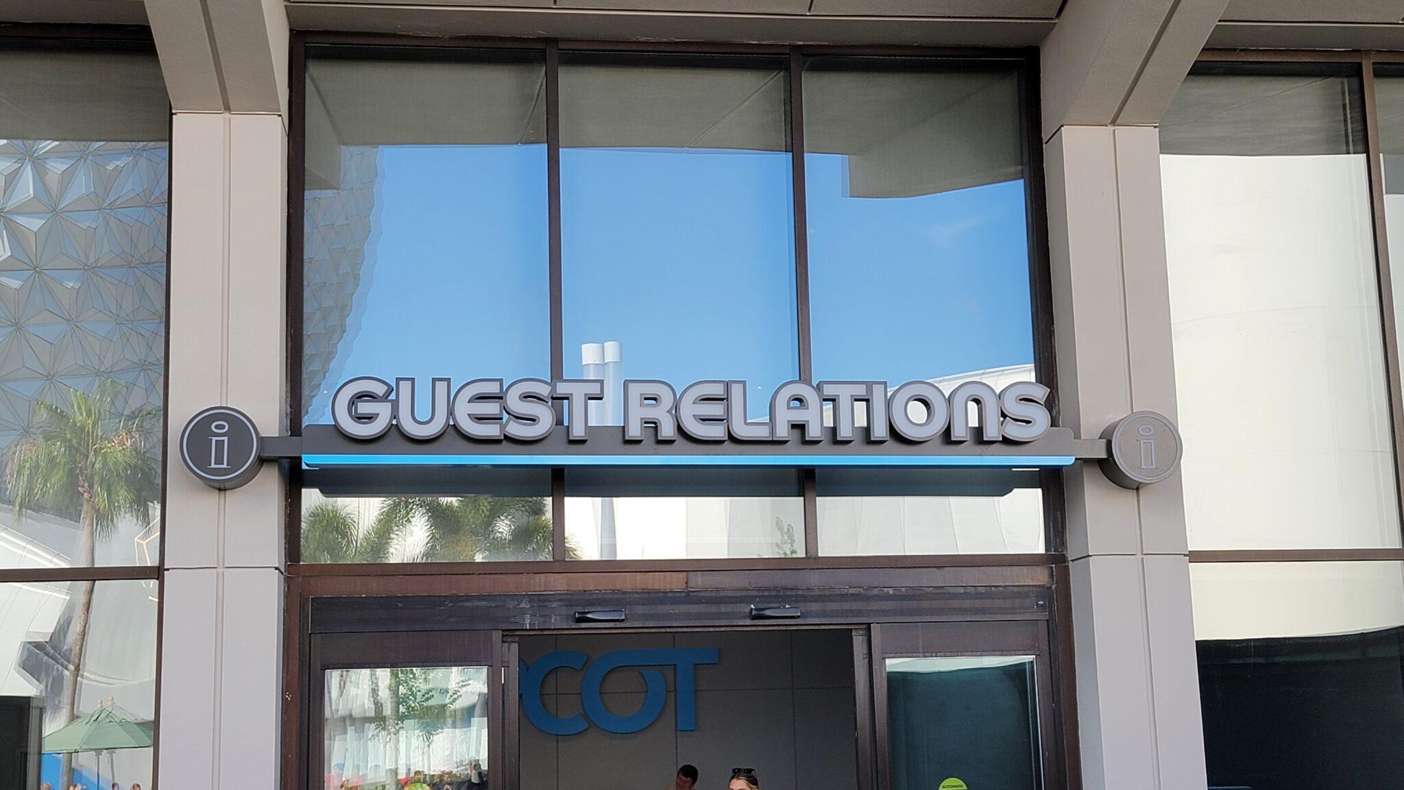 New Guest Relations is now open in Epcot | Chip and Company