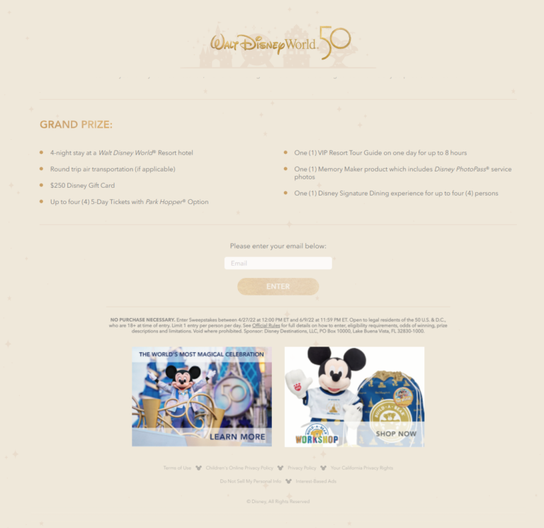 Enter For Your Chance to Win a Vacation to Walt Disney World | Chip and ...