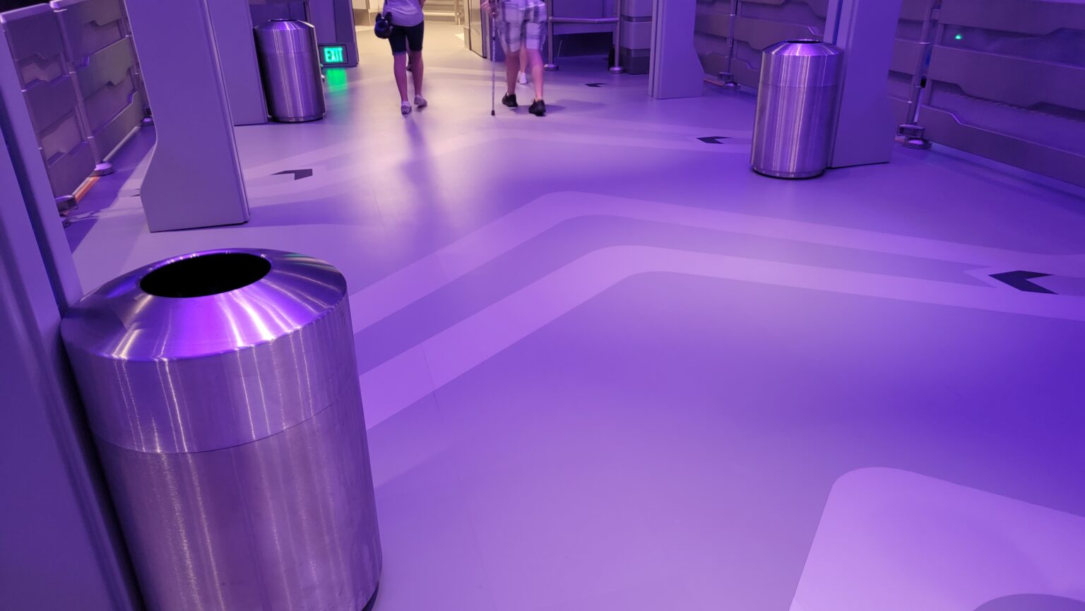 Disney installs more trash cans for motion sick guests at the exit of ...