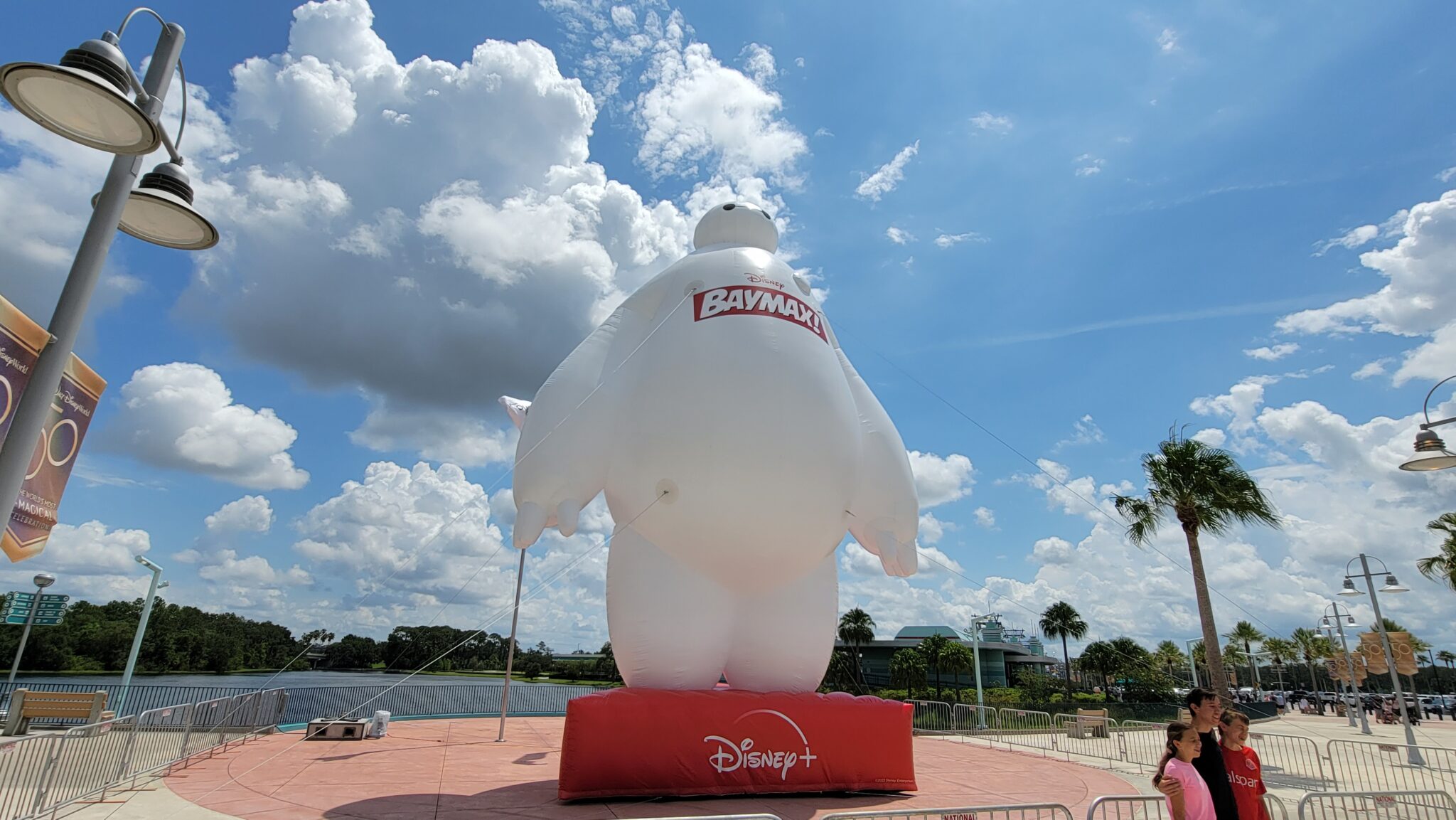 Giant Baymax inflatable outside of Hollywood Studios advertising new ...