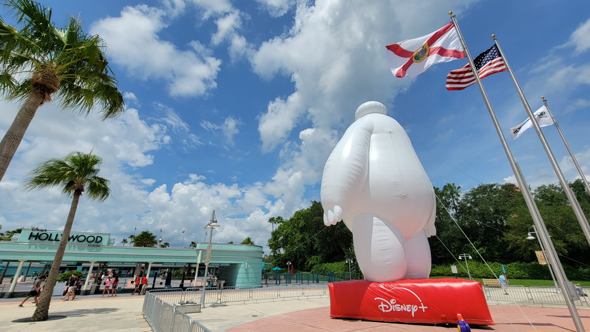 Giant Baymax inflatable outside of Hollywood Studios advertising new ...