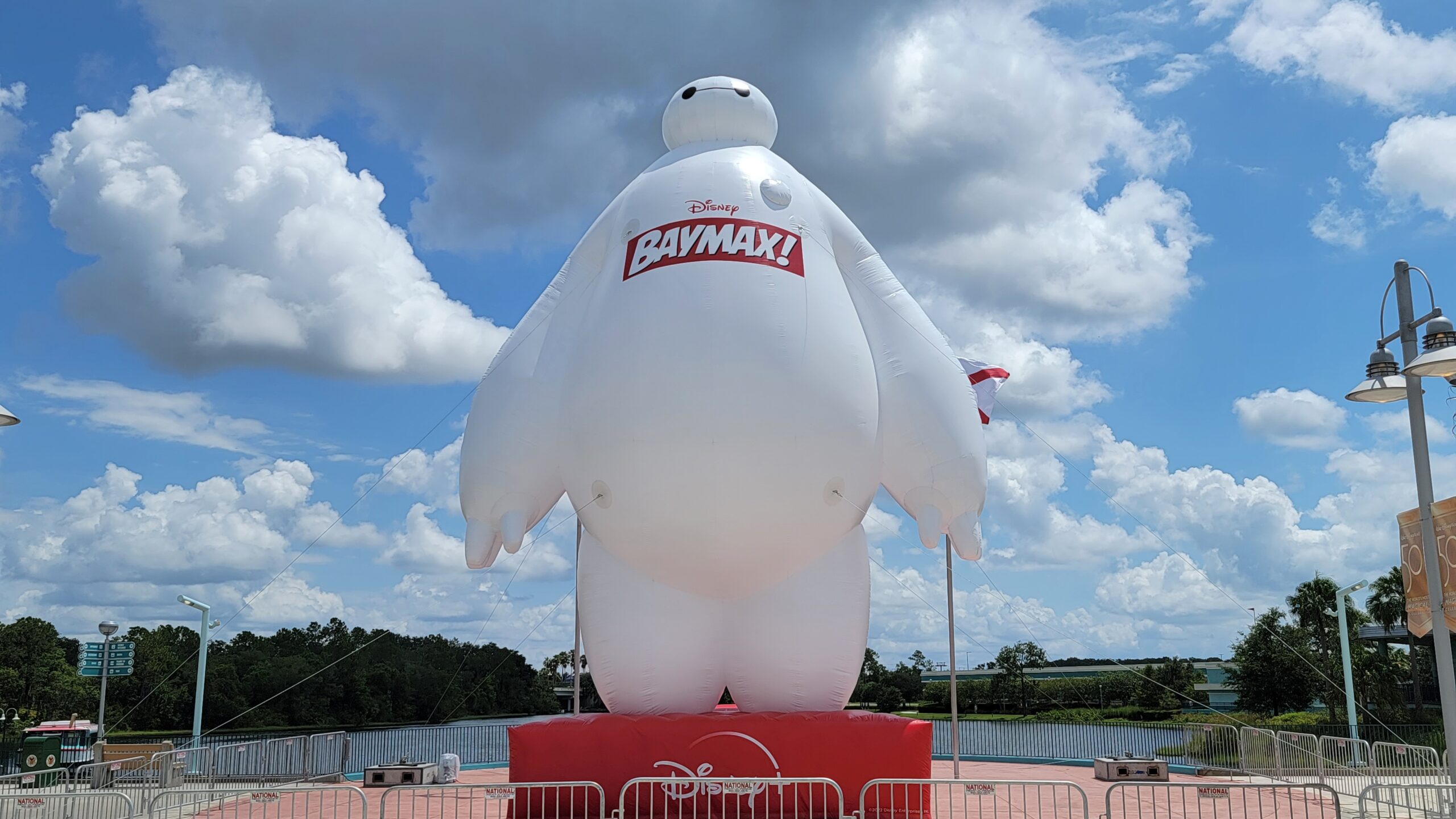 Giant Baymax inflatable outside of Hollywood Studios advertising new ...