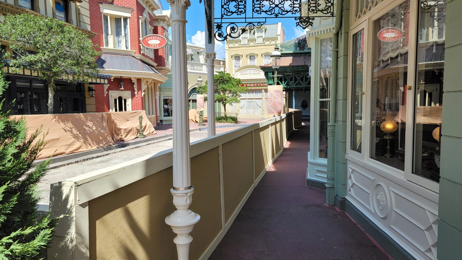 First look at the Magic Kingdom Off Main Street Construction | Chip and ...