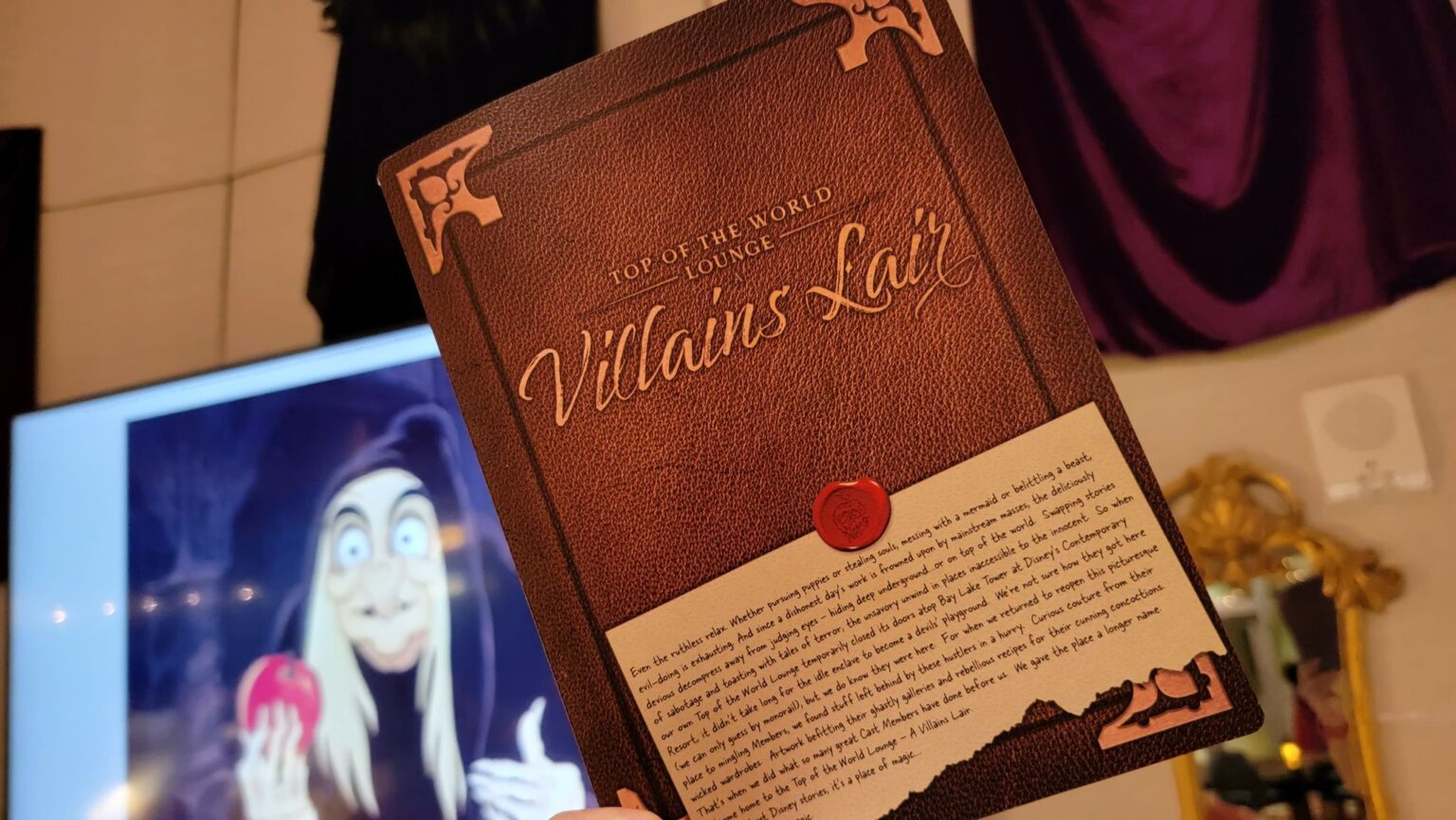 Villains Lair at Top of the World Lounge dining review | Chip and Company