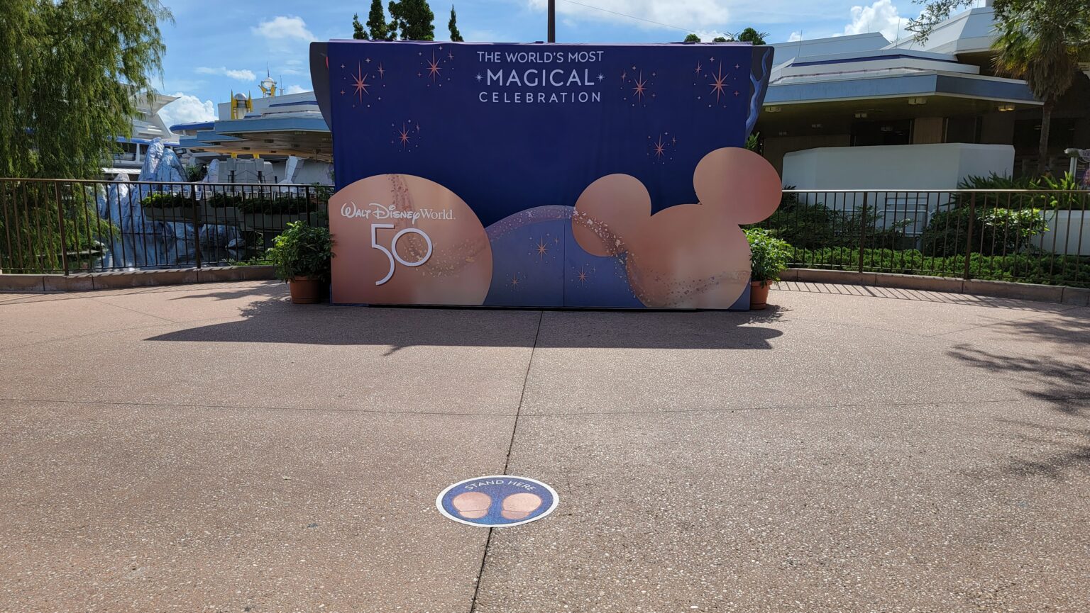 New Disney World 50th Anniversary Photo Op in the Magic Kingdom | Chip ...