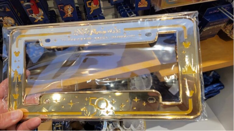 New Magical Gold Walt Disney World 50th Anniversary License Plate ...