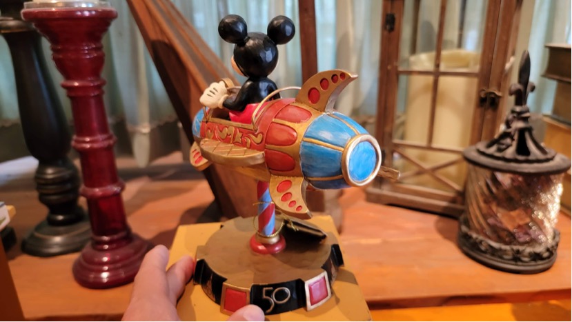 New 50th Anniversary Mickey Mouse Astro Orbiter Statue By Jim Shore ...