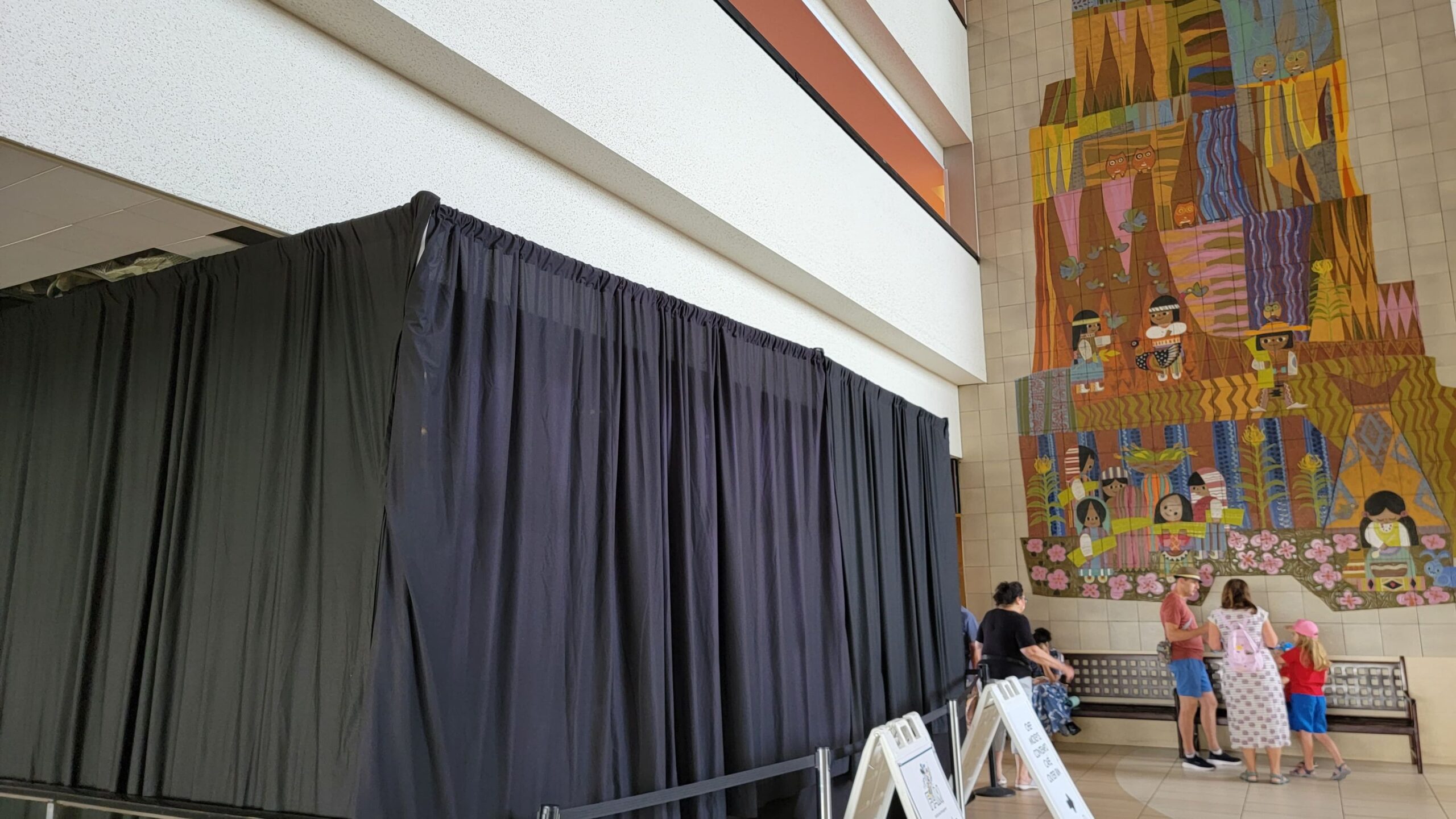 Construction is underway on the 4th Floor at Disney’s Contemporary ...