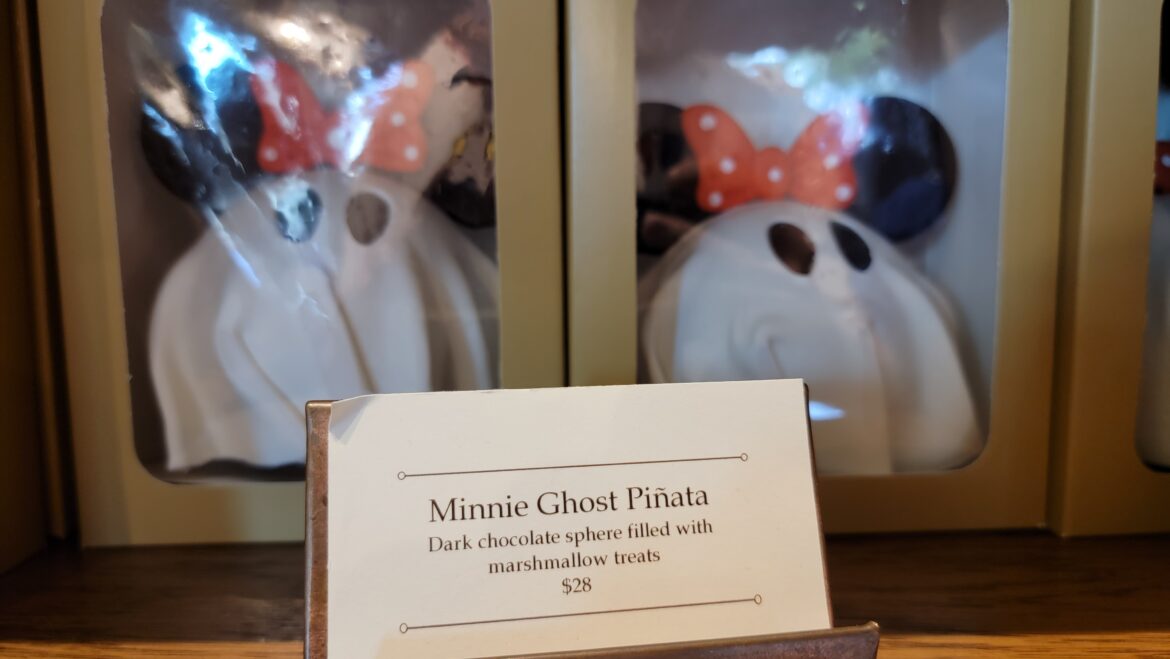 Chocolate Minnie Ghost Piñata now available at Disney Springs | Chip ...