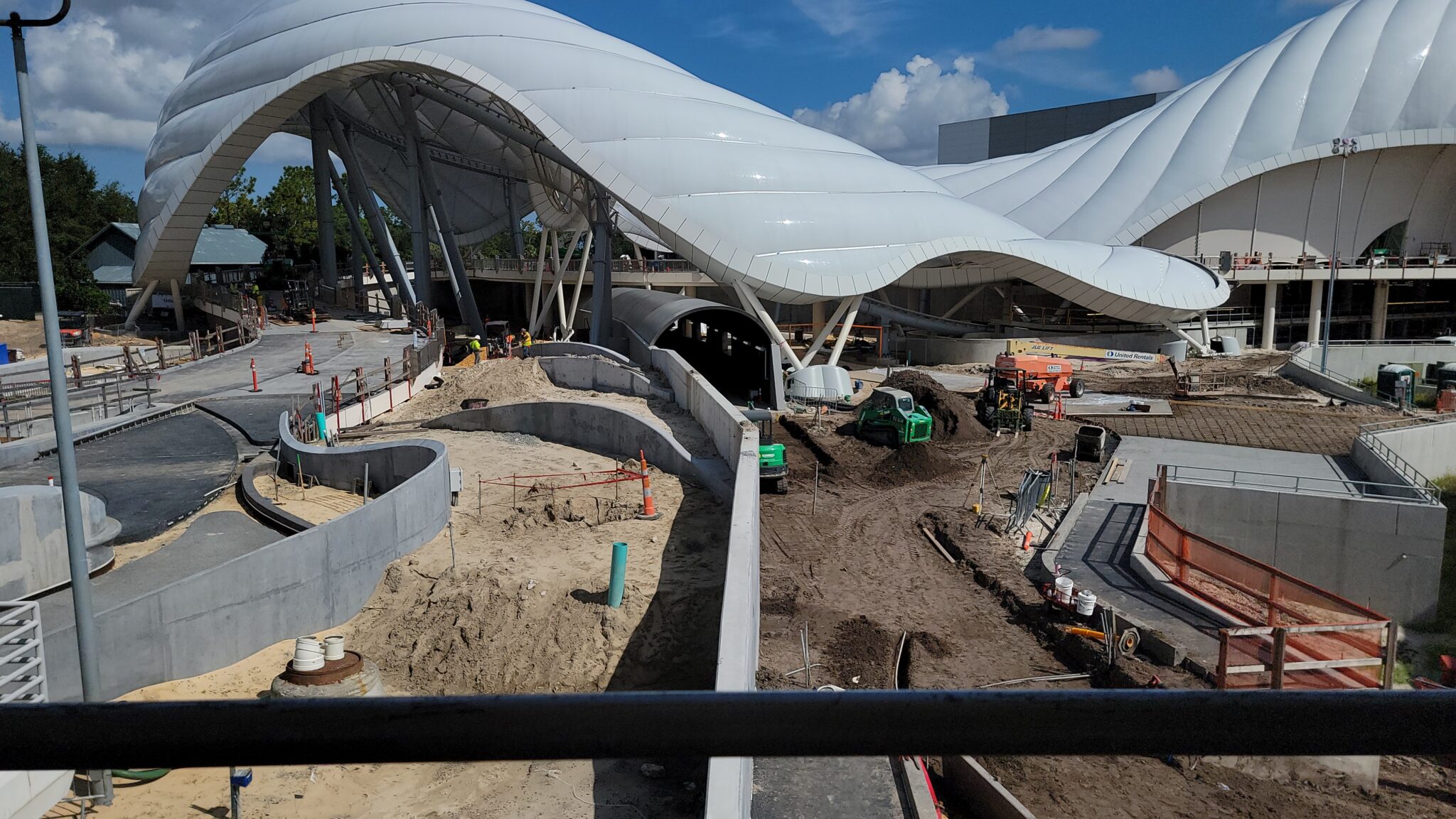 Tron Lightcycle Run Construction Update for October | Chip and Company