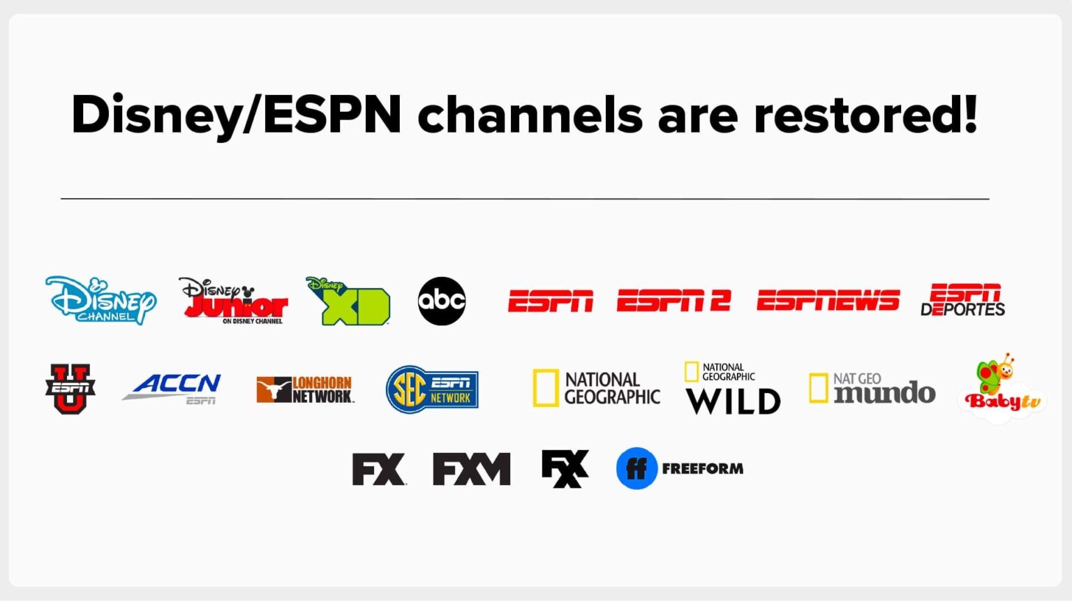 Disney Enters In Deal With Dish Network to Restore Channels | Chip and ...
