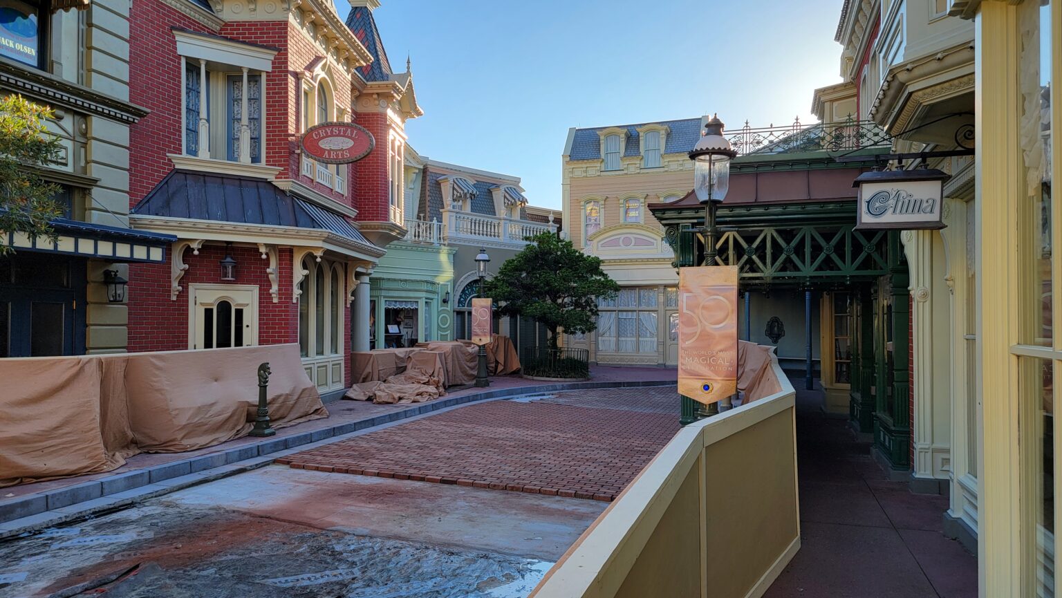 Disney has started the brickwork for Main Street Construction Projects ...