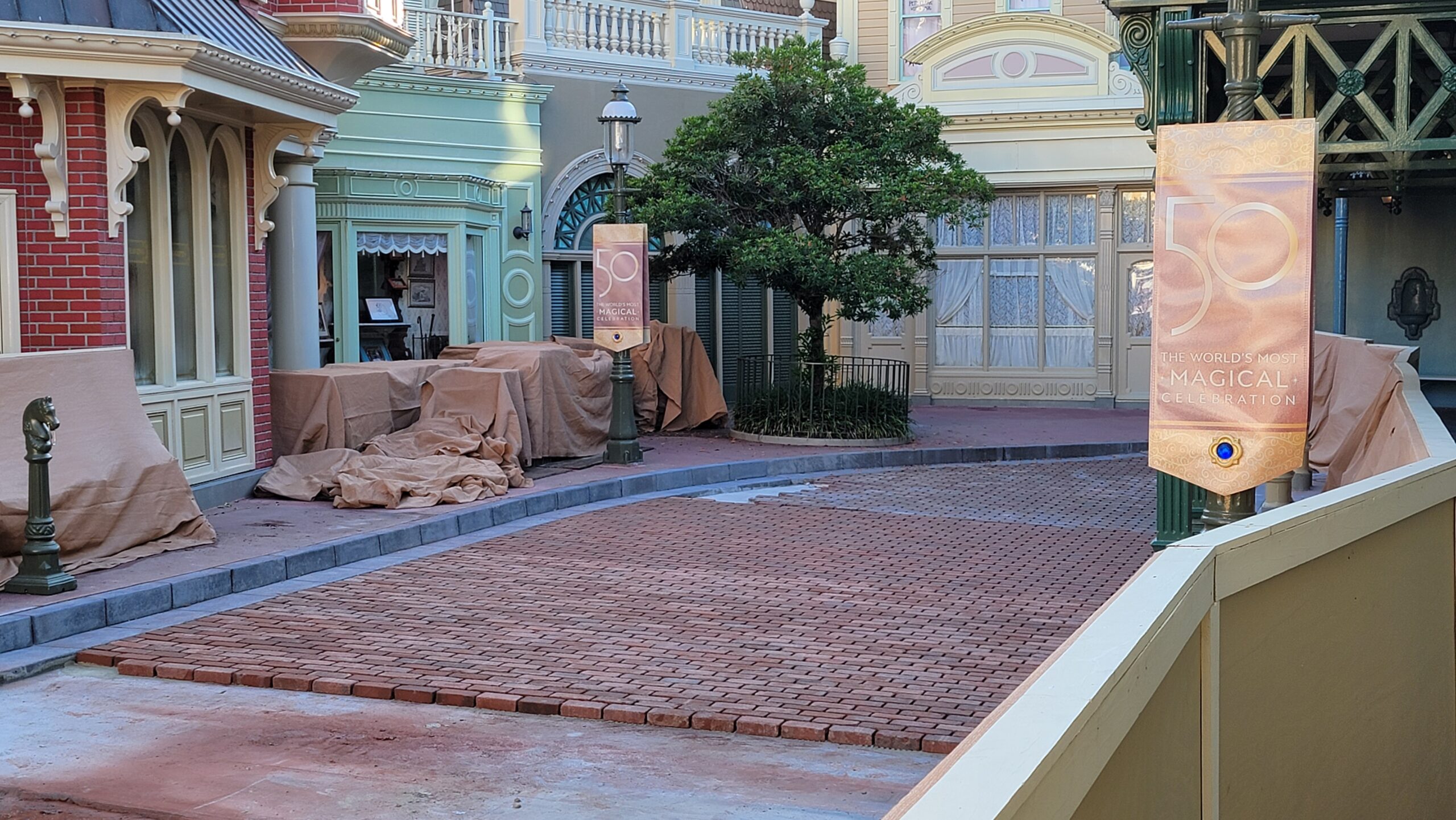 Disney has started the brickwork for Main Street Construction Projects ...