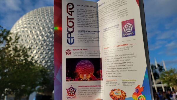 Disney Celebrates Epcot's 40th Anniversary with New Park Map and ...