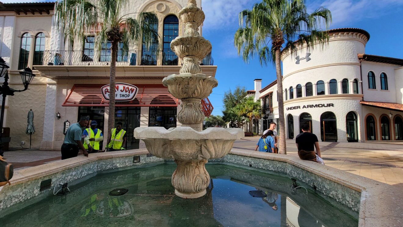 Broken Fountain Repaired at Disney Springs | Chip and Company