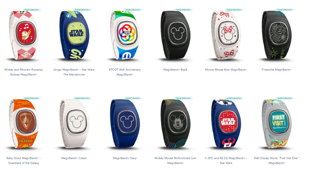New Pre-Arrival Magicband+ Designs Now Available on Disney World ...