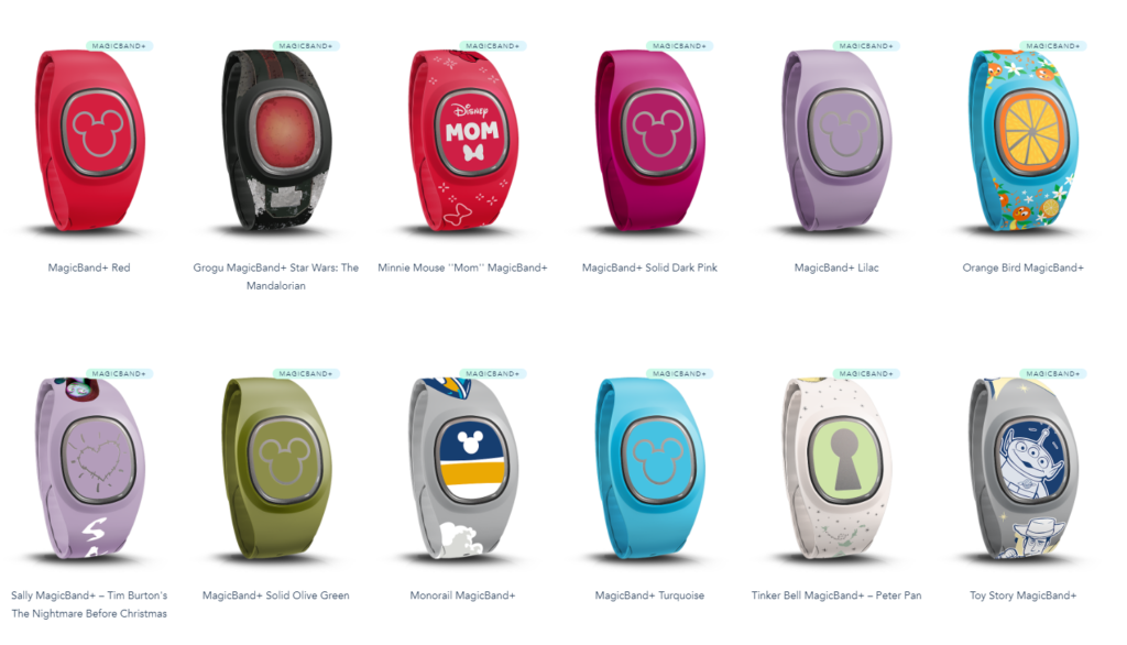 New Pre-Arrival Magicband+ Designs Now Available on Disney World ...