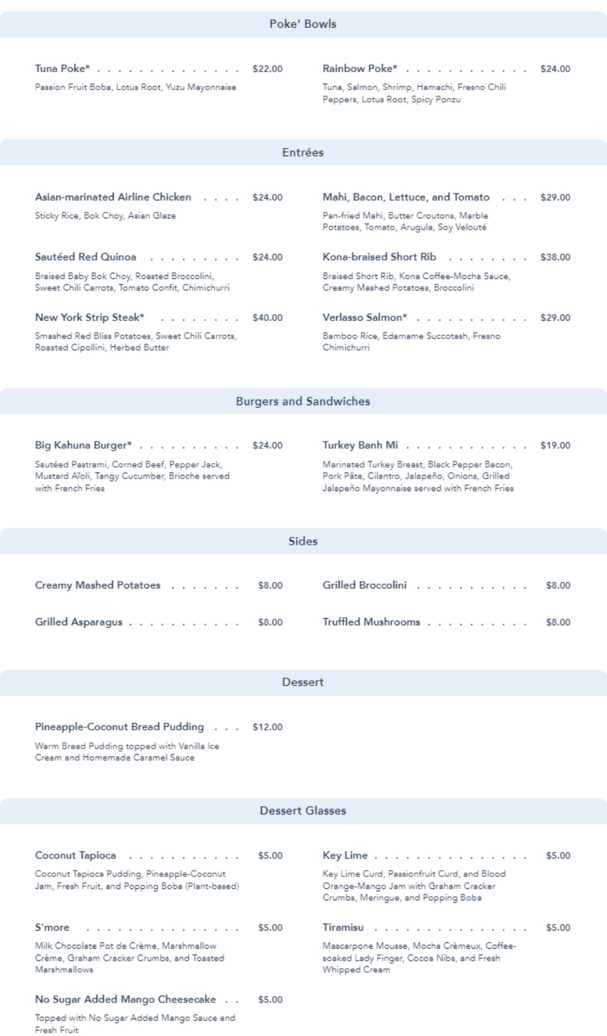 First Look at new Breakfast, Lunch and Dinner Menus at Kona Cafe | Chip ...