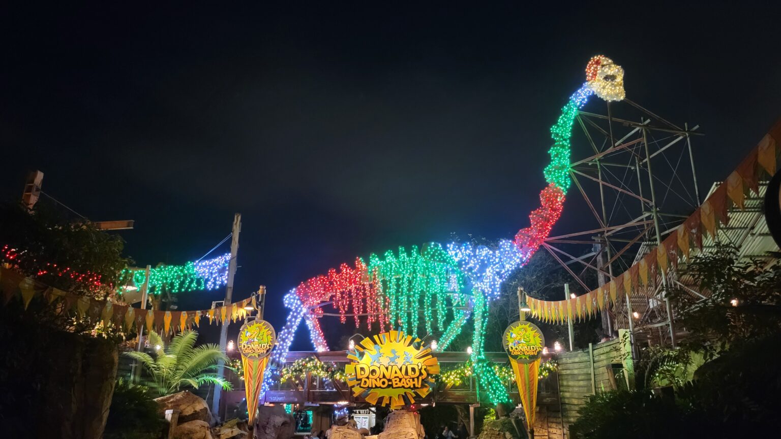 Dinoland USA is Beautifully Lit Up and Decorated for the Holidays at ...