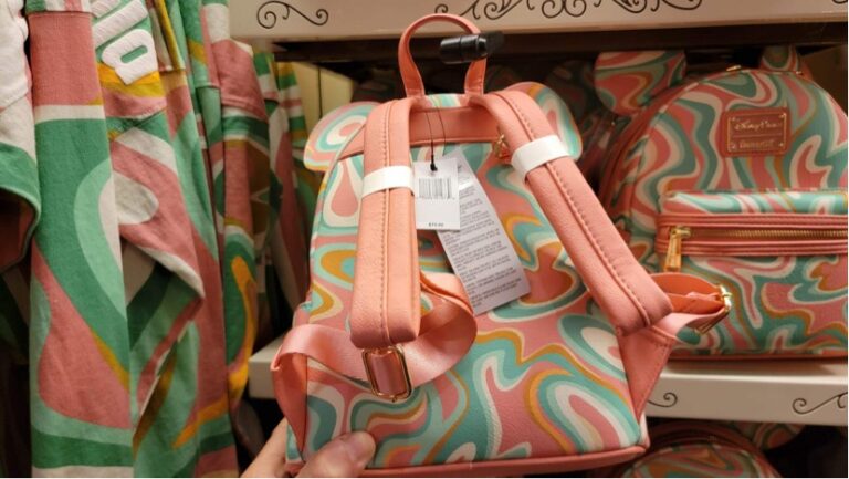 New Groovy Mickey Mouse Swirl Loungefly Backpack Available At Epcot ...