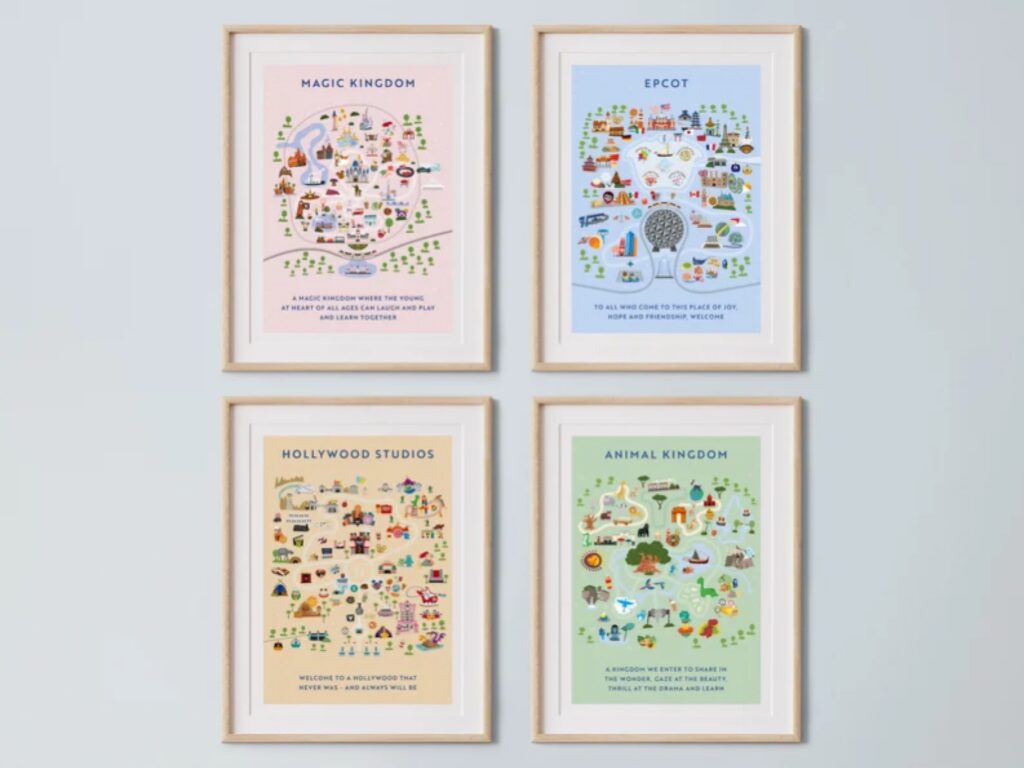 Walt Disney World Posters Bundle To Add Magic To Any Room! | Chip and ...