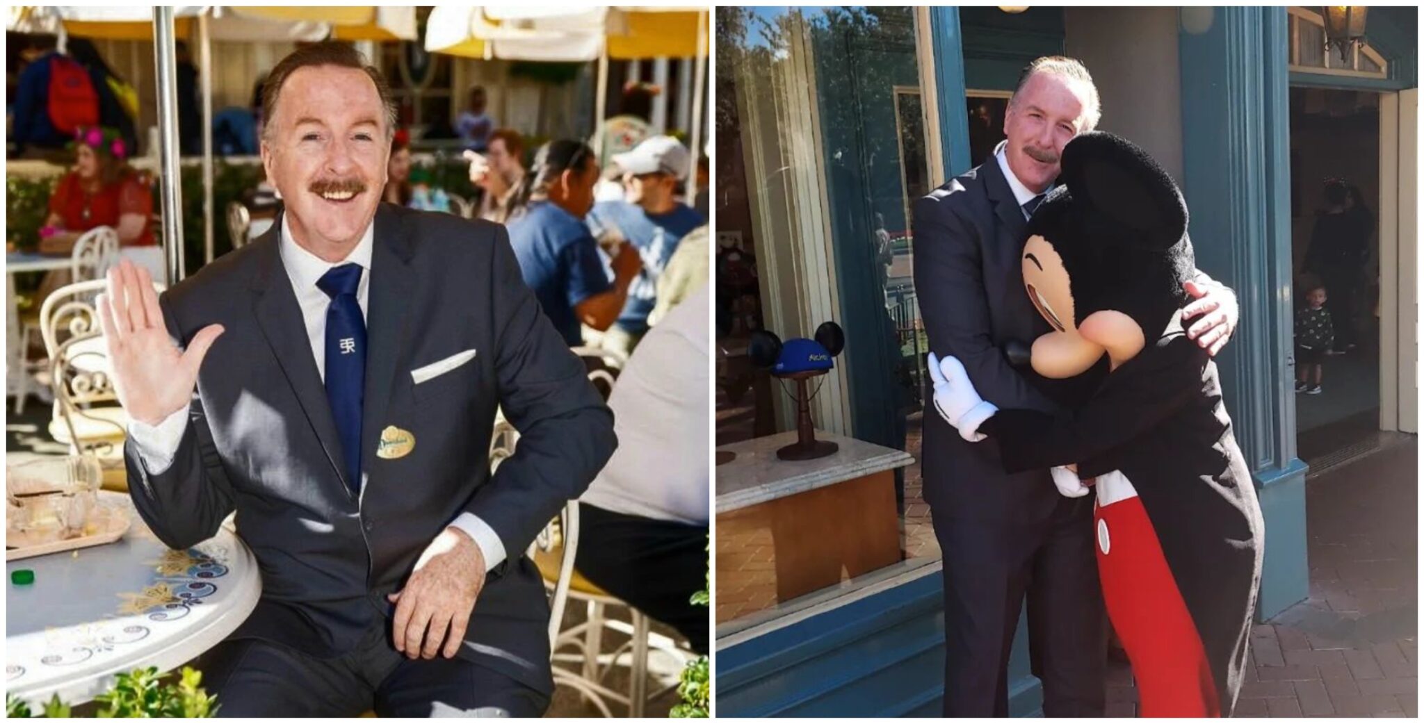 Video: Dapper Day Guest Surprises Mickey Mouse in Disneyland Dressed as ...