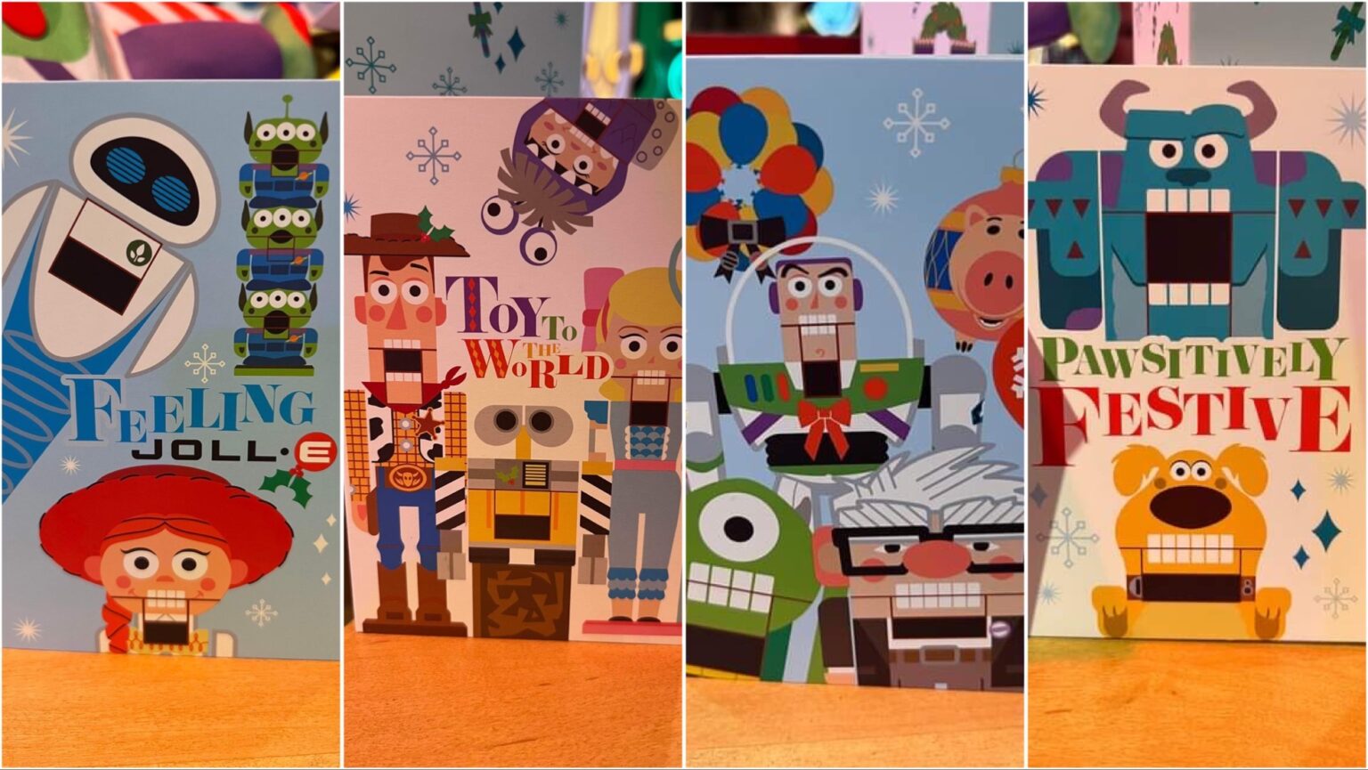 Pixar Holiday Card Set To Spread Some Holiday Cheer This Season! | Chip ...
