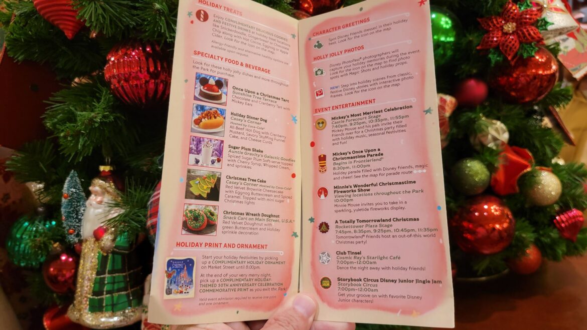 First Look at Mickey's Very Merry Christmas Party Park Map for 2022 ...