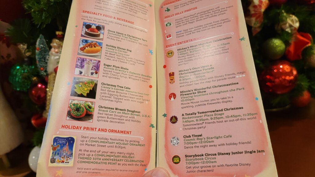 First Look at Mickey's Very Merry Christmas Party Park Map for 2022 ...