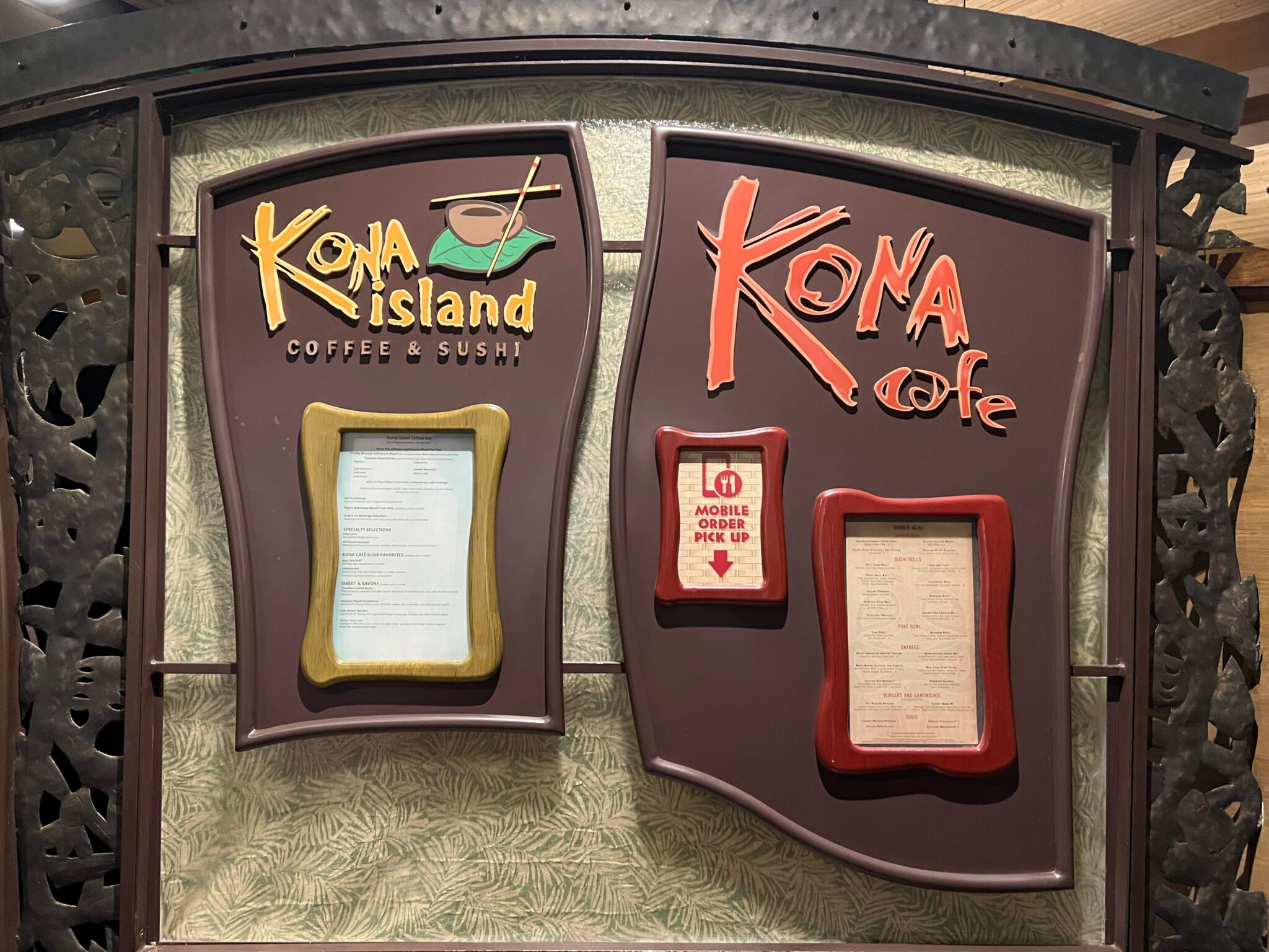New Entrance and Decor at Kona Cafe in Disney's Polynesian Resort ...