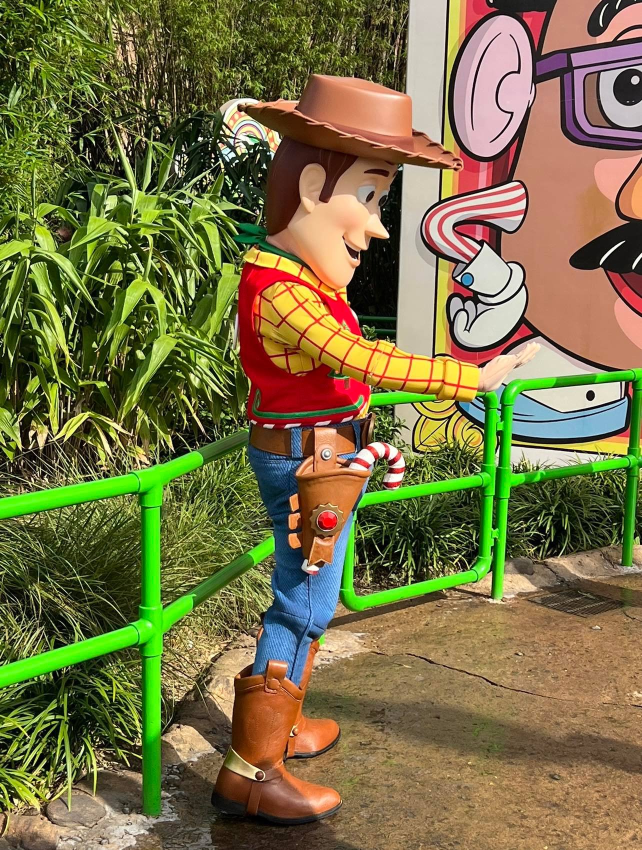 Buzz, Woody and Jessie Dressed up for Christmas in Toy Story Land ...