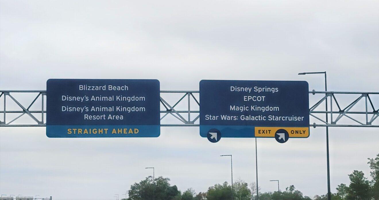 More Directional Signs Go Blue at Walt Disney World Resort Roads | Chip ...