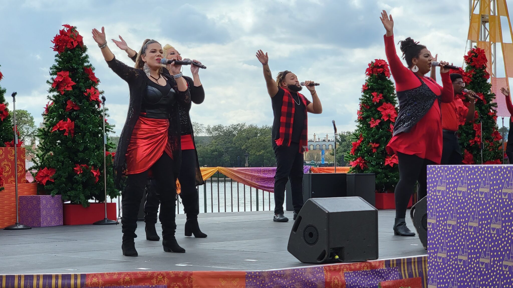 JOYFUL! A Celebration of the Season performing at World Showcase Plaza ...