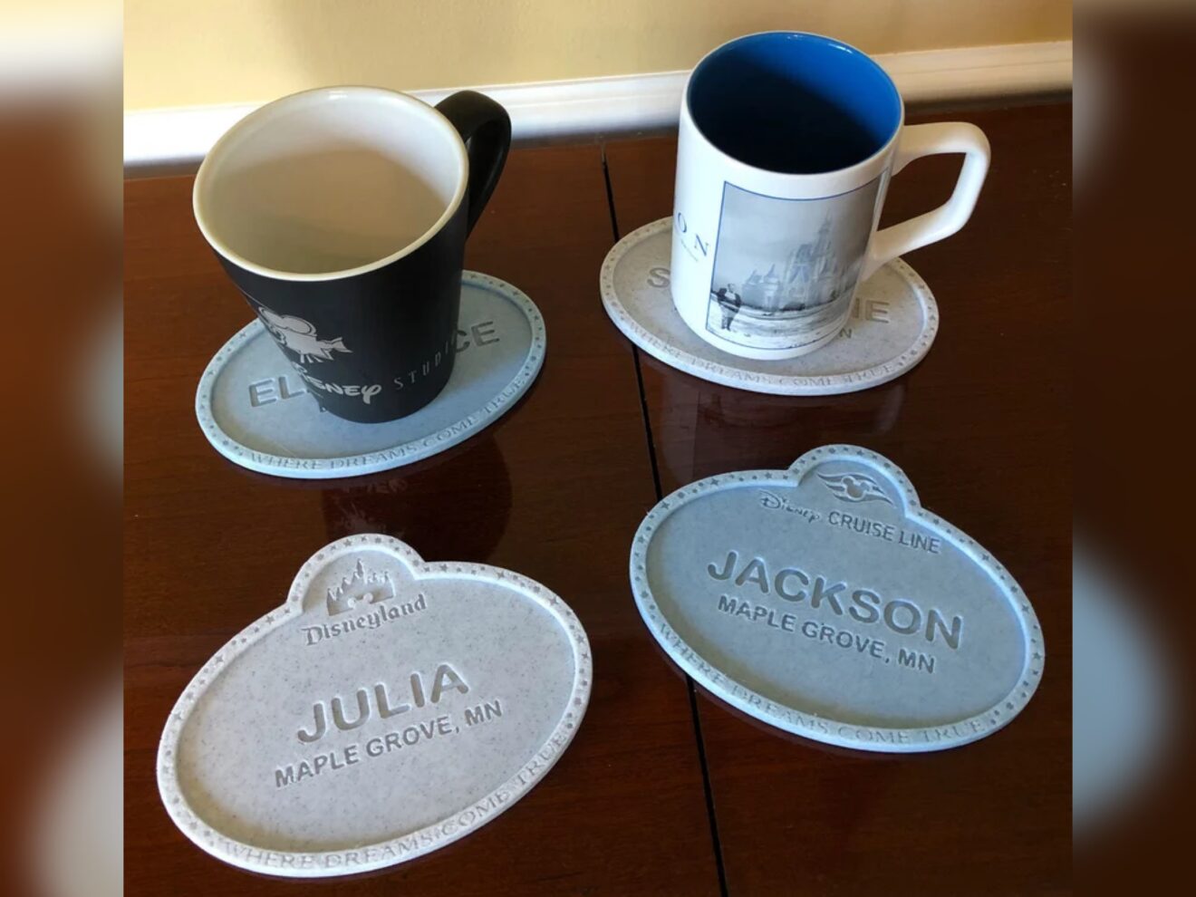 Disney Cast Member Nametag Coaster To Add To Your Home! | Chip and Company