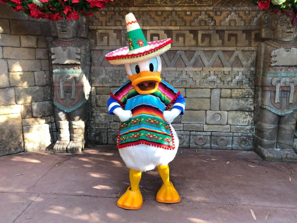 Donald Duck looks pretty Festive for the Holidays in Epcot | Chip and ...