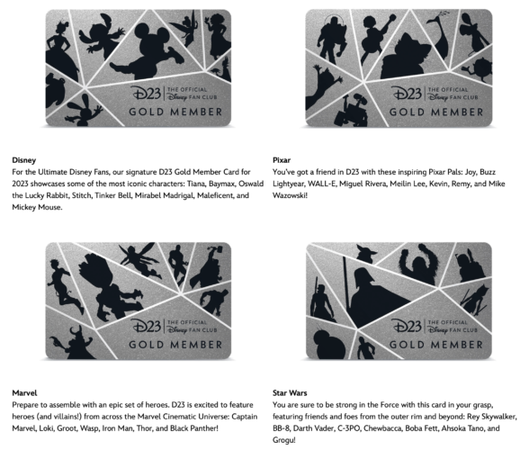 D23 Announces New Gold Member Collector Set and Card Designs for 2023 ...