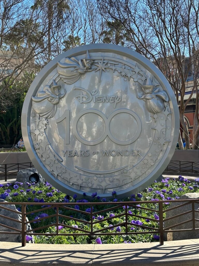 Disney100 Decorations Up Now at the Disneyland Resort | Chip and Company