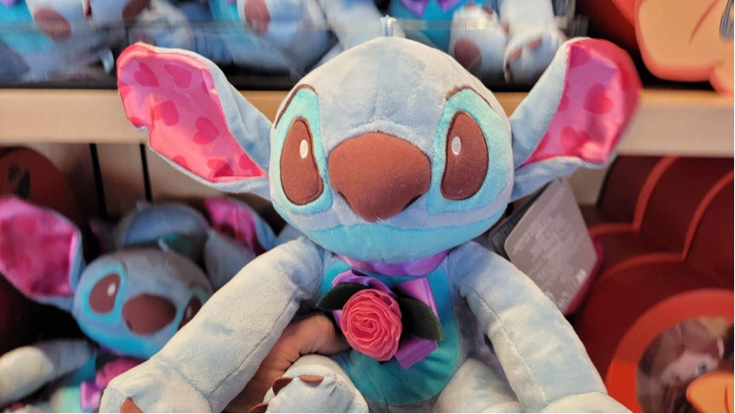 Adorable Stitch Valentine's Day Plush Available At Epcot! | Chip and ...