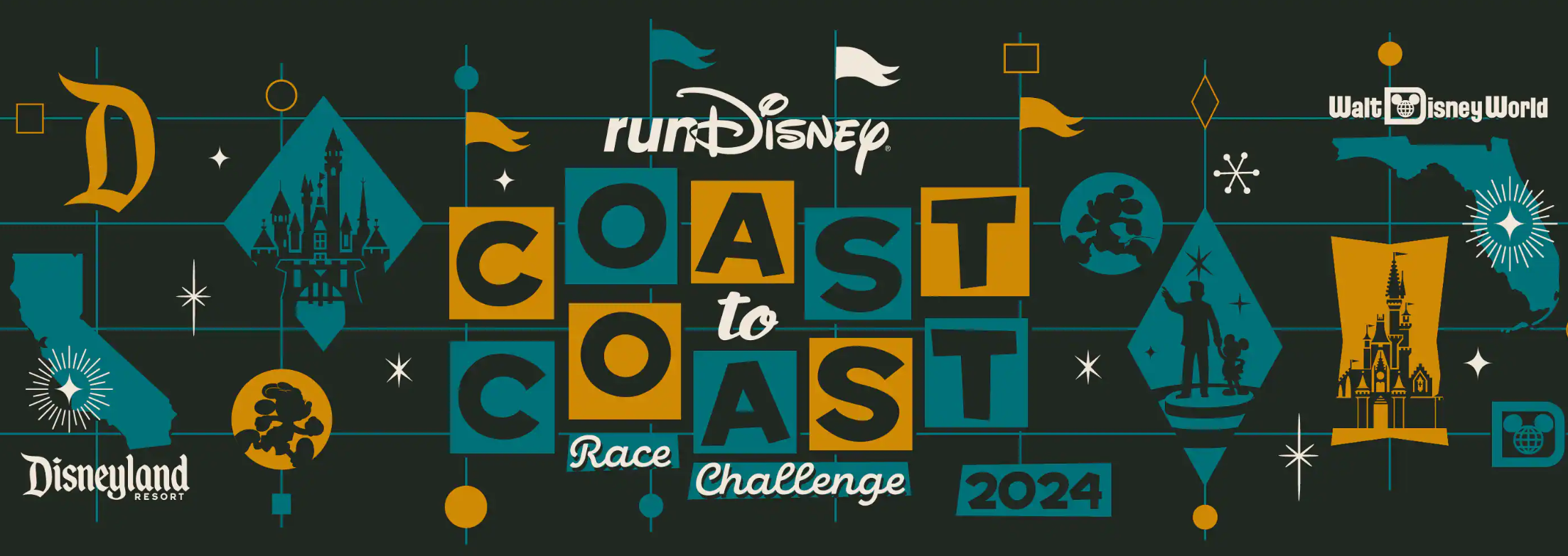 runDisney 2024 Coast to Coast Race Challenge Details Revealed | Chip ...