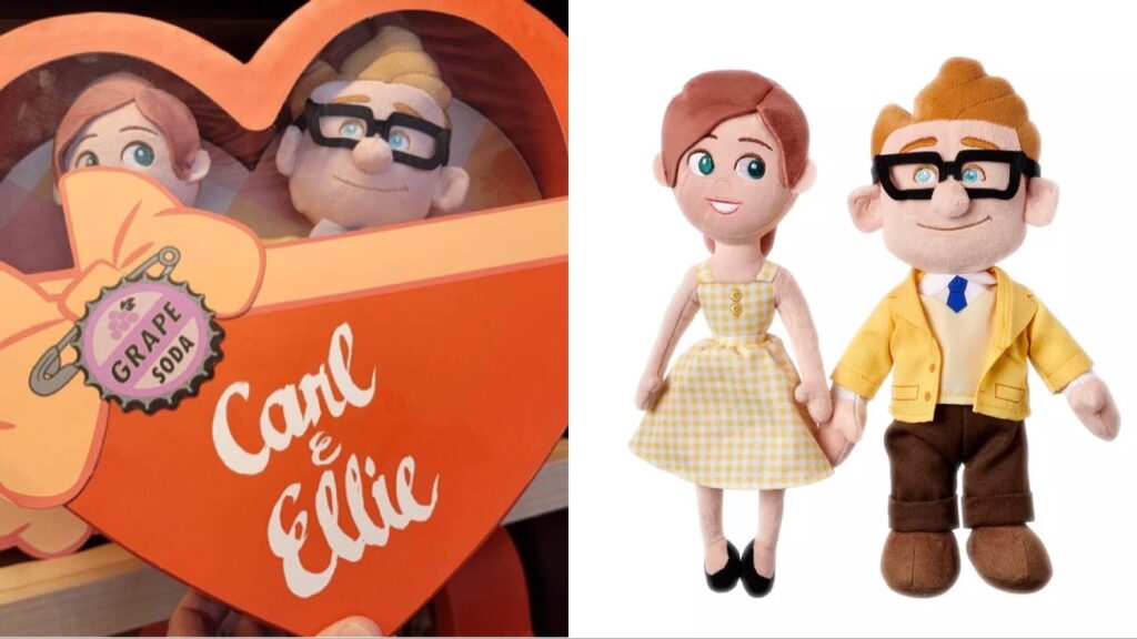 Adorable New Carl And Ellie Valentine's Day Plush Set Spotted At Epcot ...