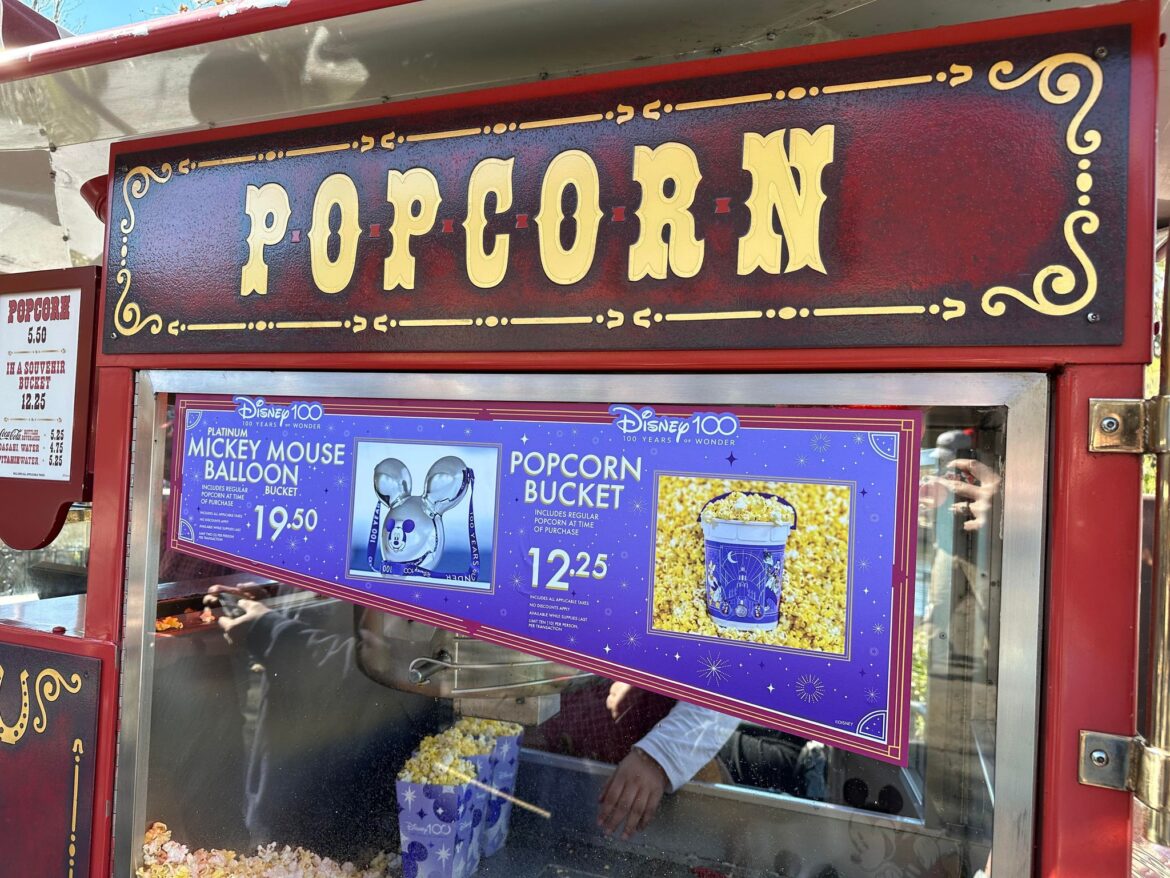 Platinum Mickey Popcorn Bucket Celebrates Disney100 now available in ...