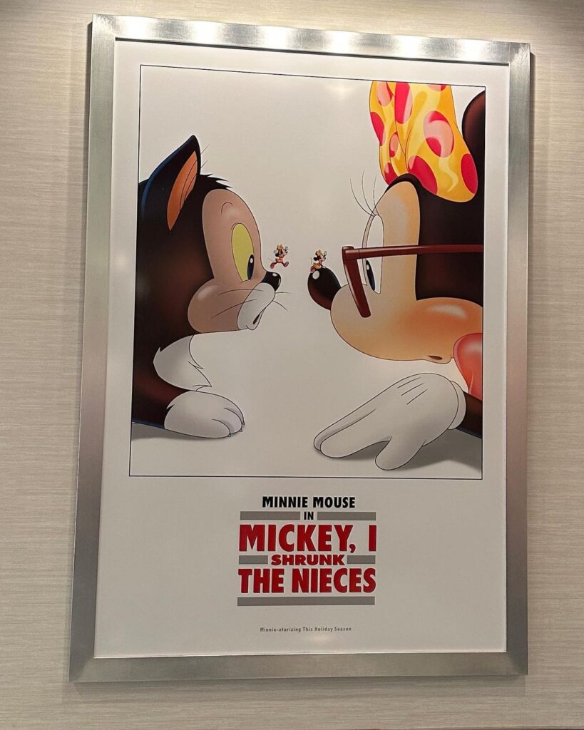 Mickey & Minnie's Runaway Railway Queue Features Parody Movie Posters ...