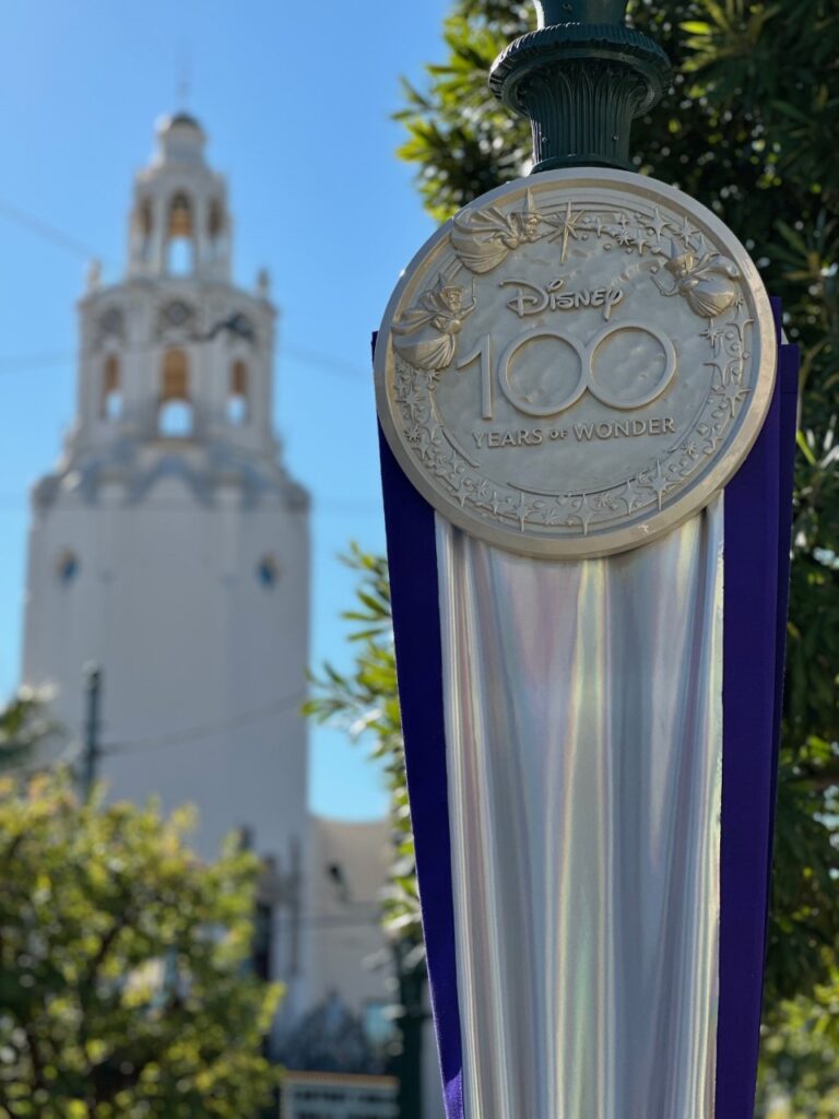 Disney100 Decorations Up Now at the Disneyland Resort | Chip and Company