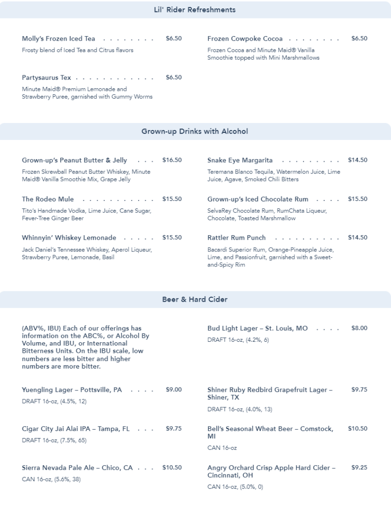 Lunch and Dinner Menu Revealed for Roundup Rodeo BBQ | Chip and Company